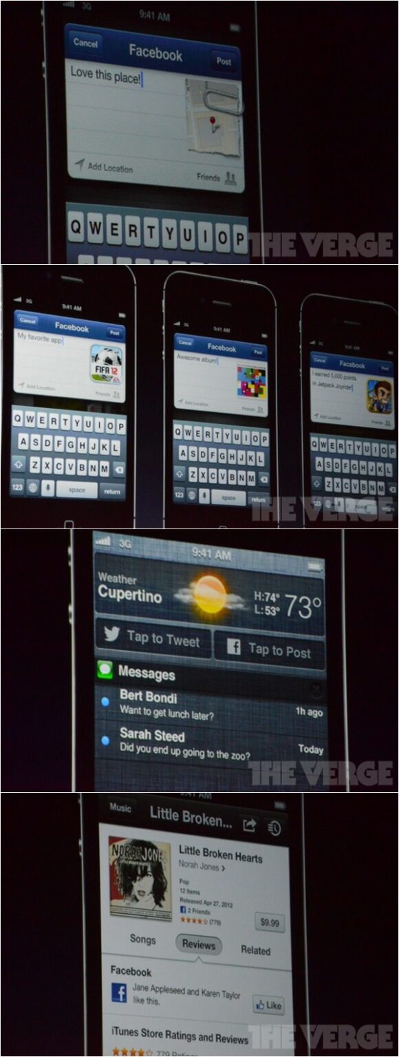 iOS6 มาพร้อมกับ Facebook Integration - Faceblog.in.th
